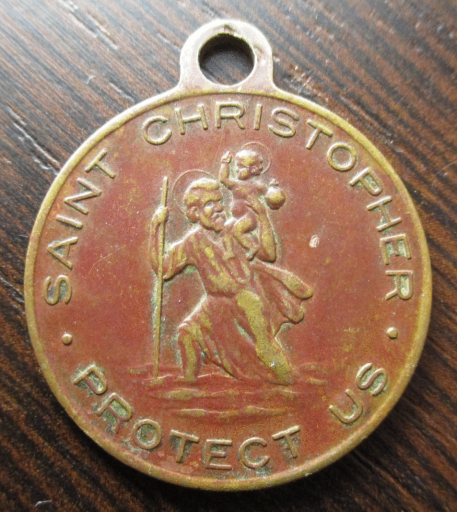 MEDALLA RELIGIOSA SAN CRISTOBAL - S. CHRISTOPHER / MARIA - Numismática DENA